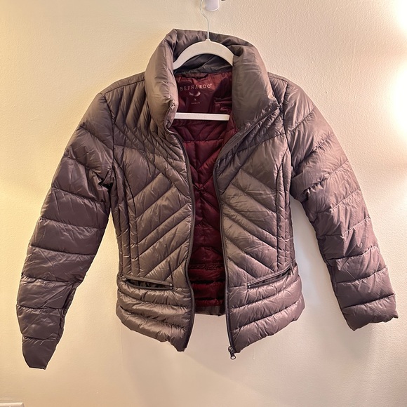 Bernardo | Jackets & Coats | Fitted Dark Gray Down Jacket | Poshmark